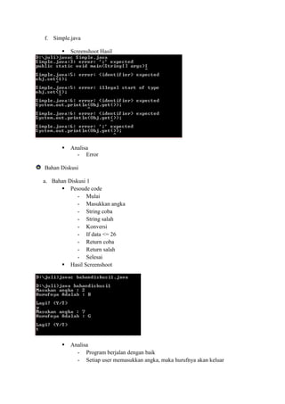 Class and Objek Struktur Data | PDF