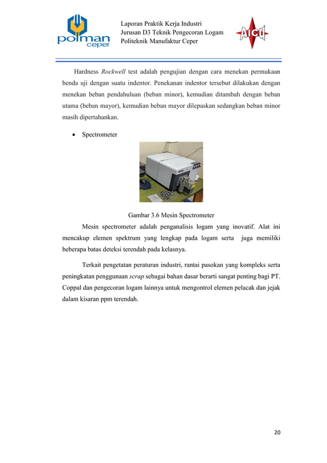 Laporan magang | PDF