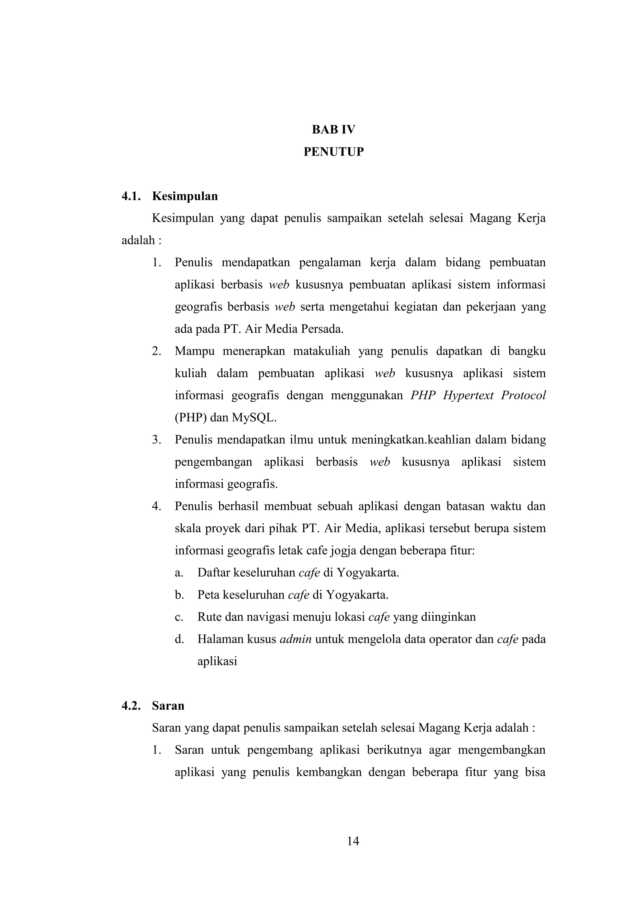 contoh laporan magang kerja "MECROZE" | PDF