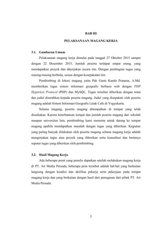 contoh laporan magang kerja "MECROZE" | PDF