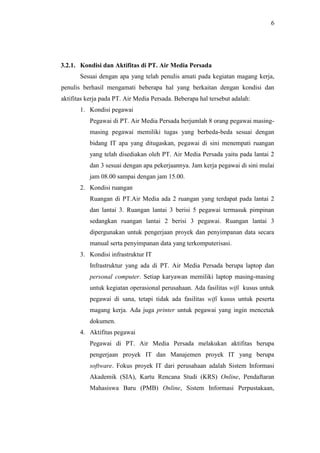 contoh laporan magang kerja "MECROZE" | PDF