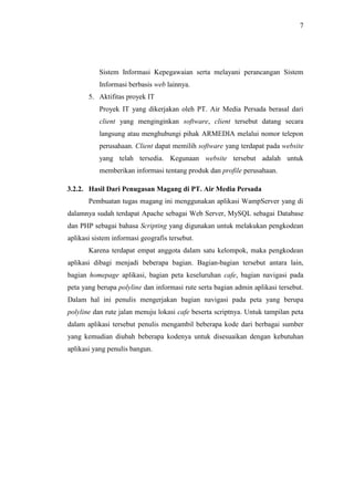 contoh laporan magang kerja "MECROZE" | PDF