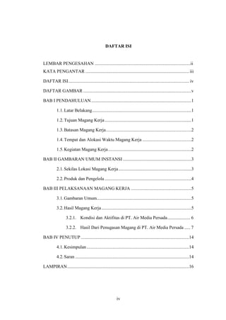 contoh laporan magang kerja "MECROZE" | PDF