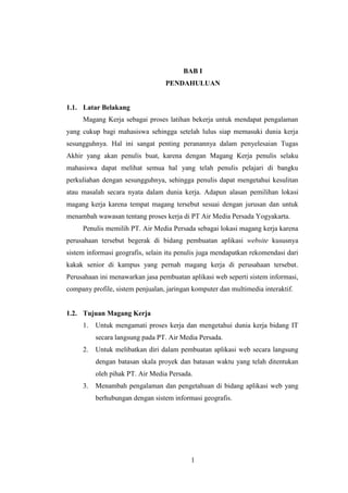 contoh laporan magang kerja "MECROZE" | PDF