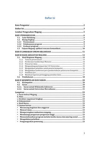Laporan magang wikimedia indonesia | PDF