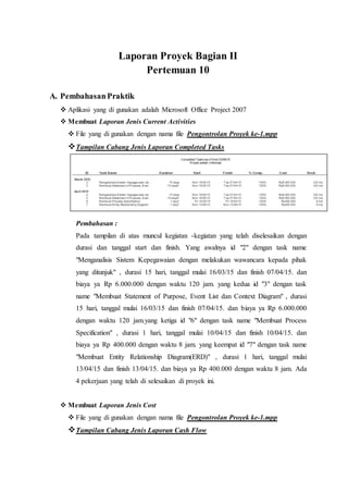 Laporan manajemen proyek 10 | PDF