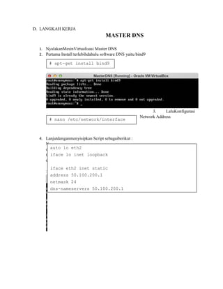 Laporan master slave dns | DOCX