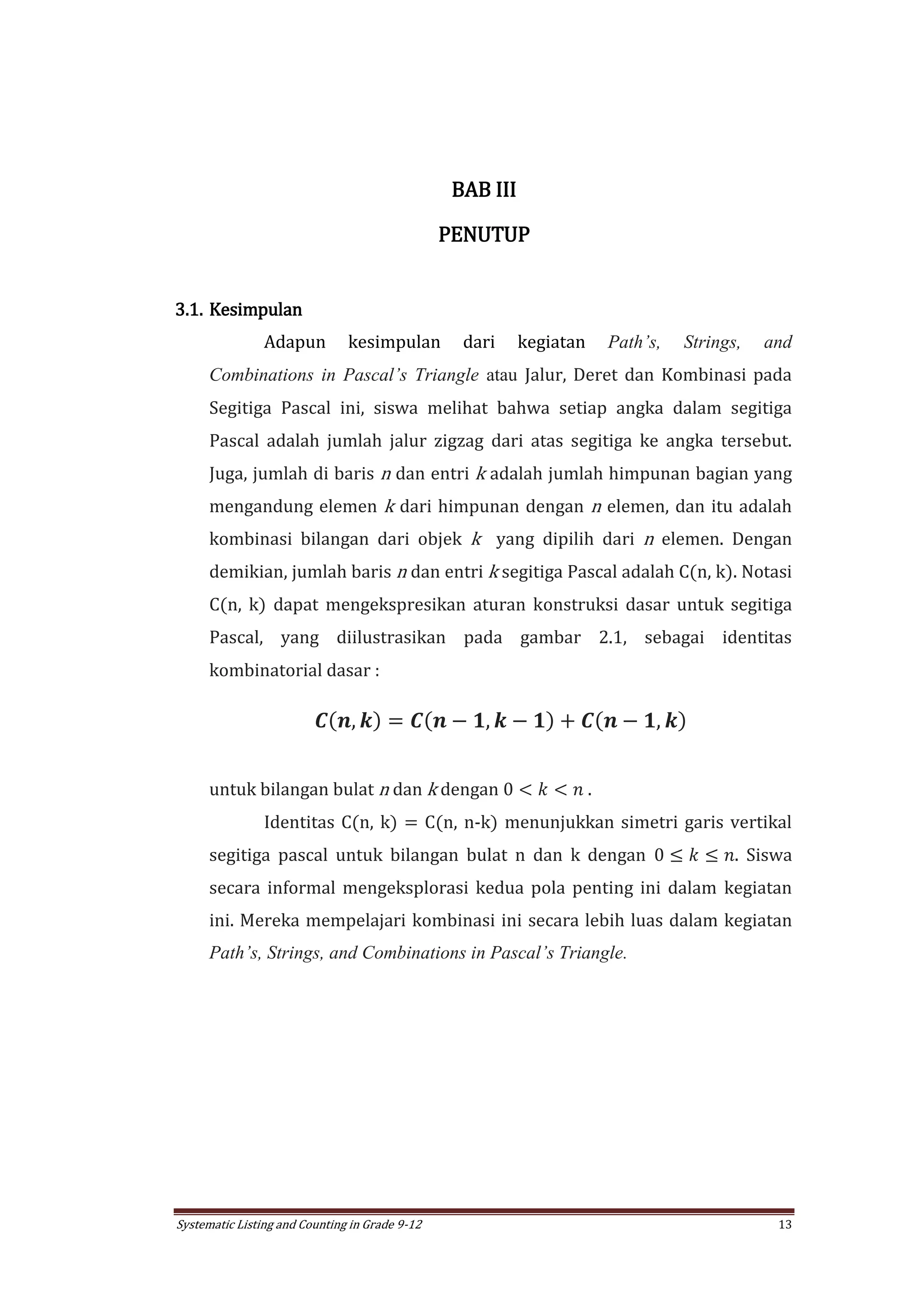 SYSTEMATIC LISTING AND COUNTING IN GRADE 9-12 | PDF