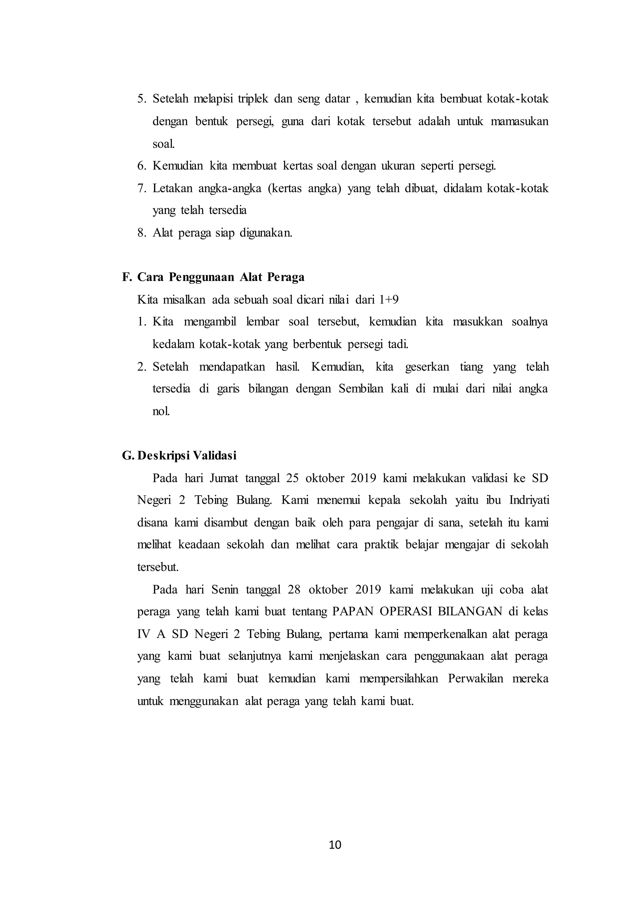Laporan media uji coba matematika 4 | DOCX