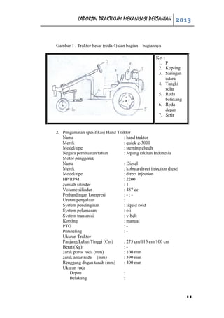 Laporan mekanisasi pertanian | PDF