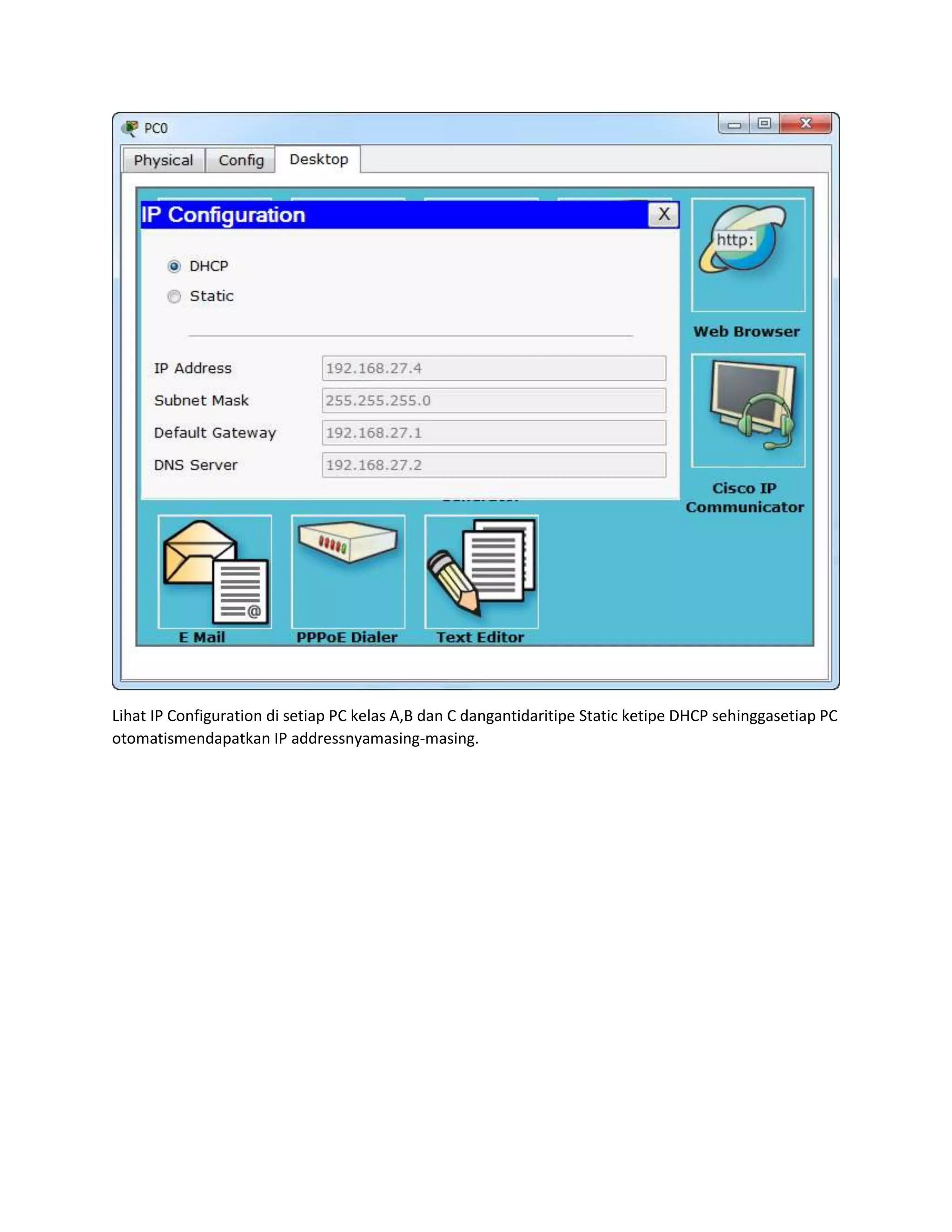 Laporan membuat topologi jaringan menggunakan switch dan router | DOCX