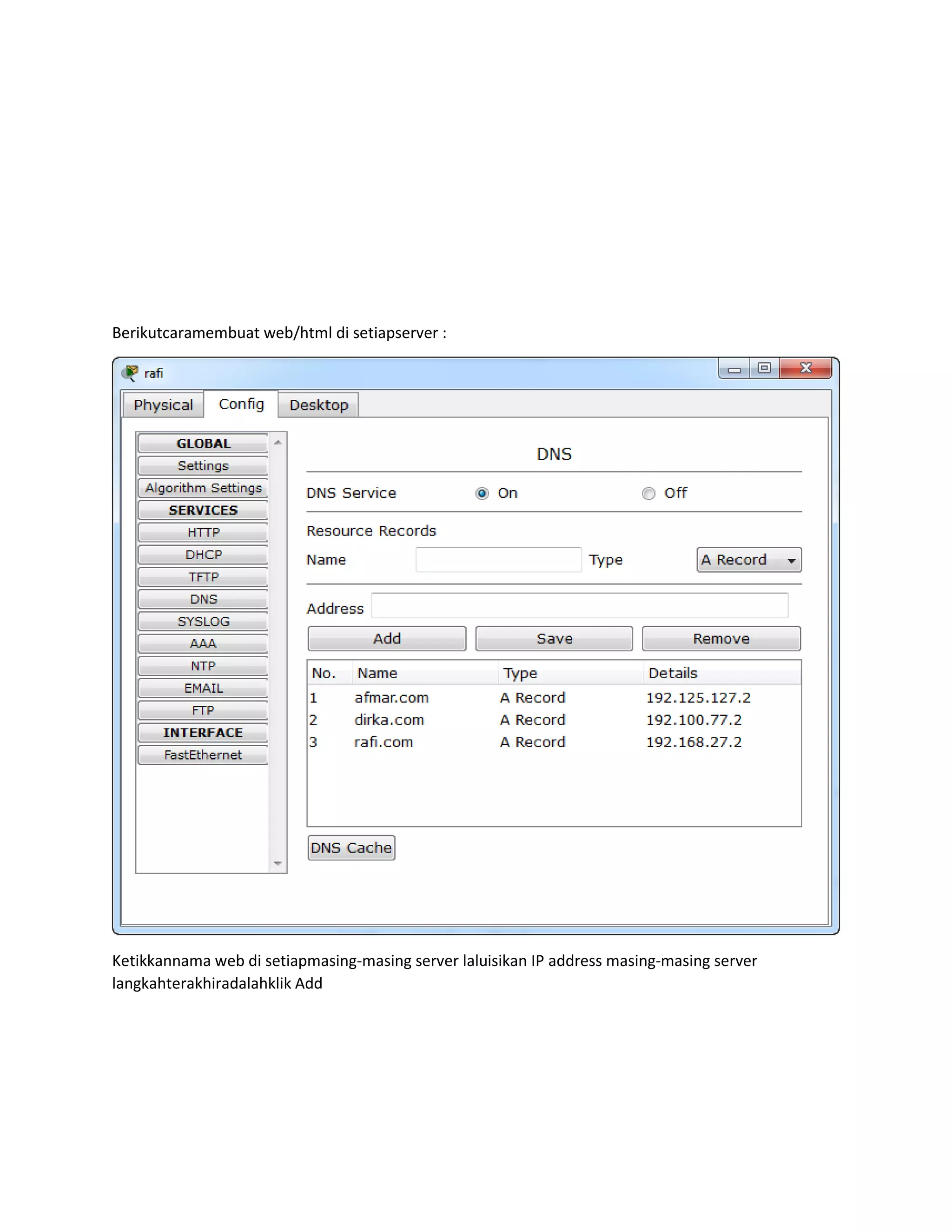 Laporan membuat topologi jaringan menggunakan switch dan router | DOCX