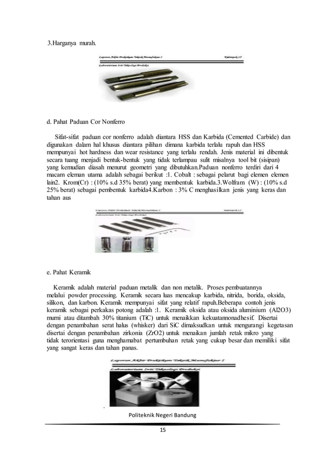 Laporan Mesin Bubut - Perumperindo.co.id