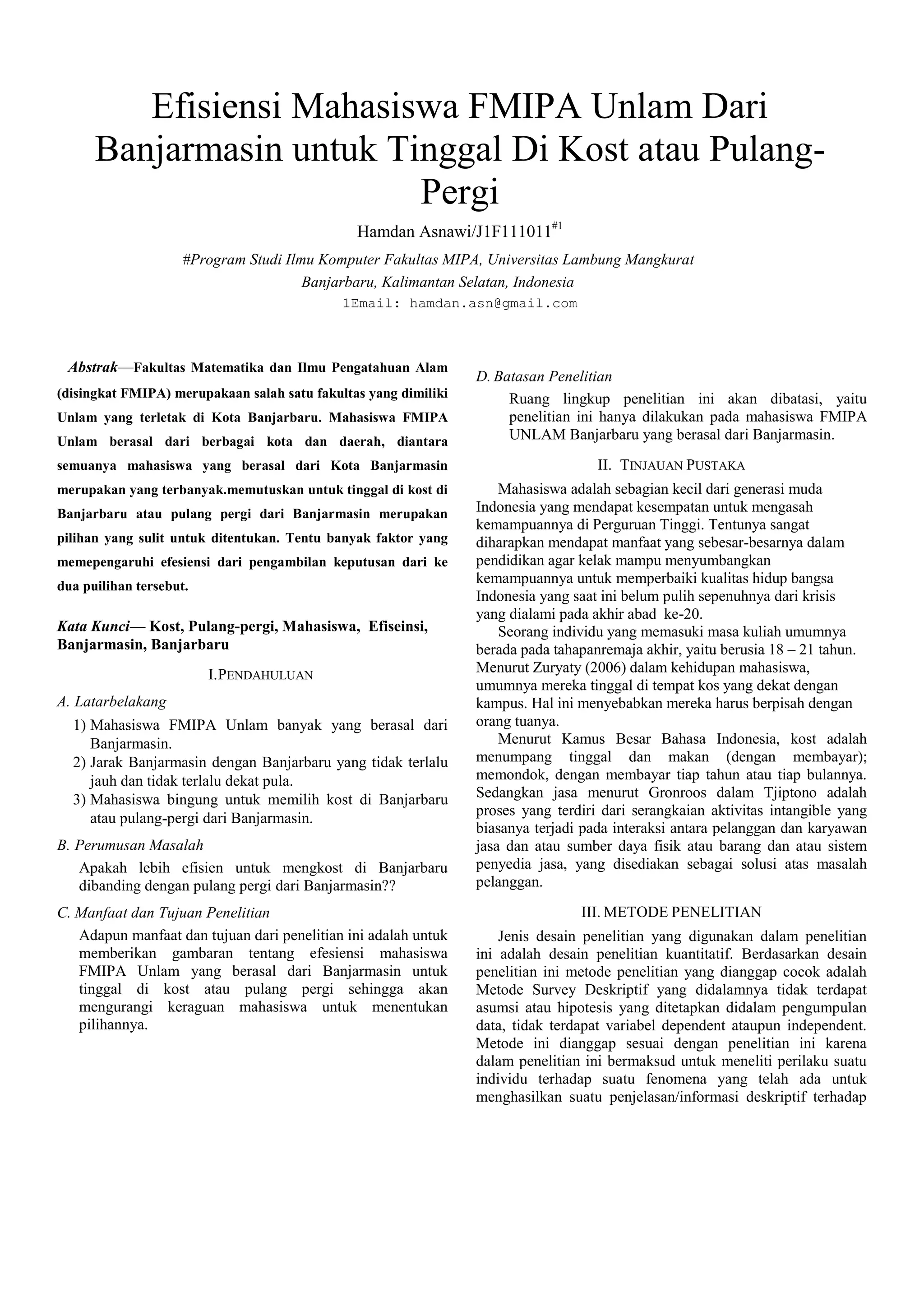 Laporan metpen | PDF