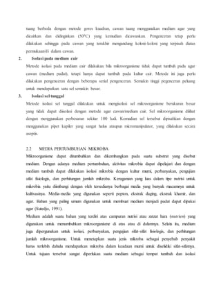 Laporan mikrobiologi | DOCX