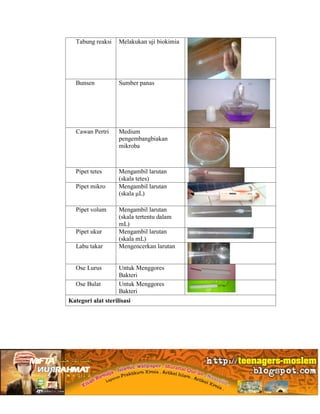 Laporan mikrobiologi pengenalan alat lab | PDF