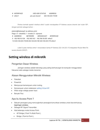 Laporan mikrotik | DOCX