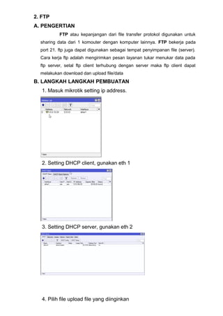 Laporan mikrotik (daryadi) | PDF