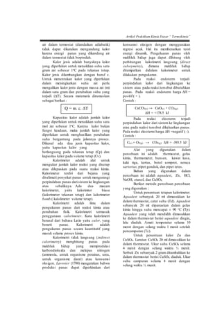 thermokimia | DOCX
