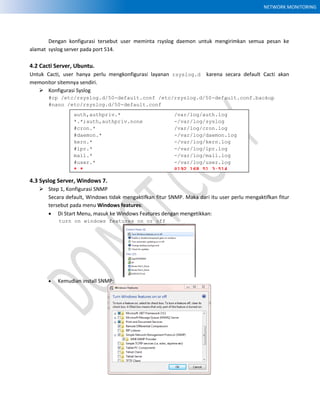 Network Monitoring Documentation | PDF