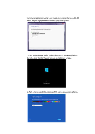Laporan Praktikum Modul 2 (Instalasi Windows) | DOCX