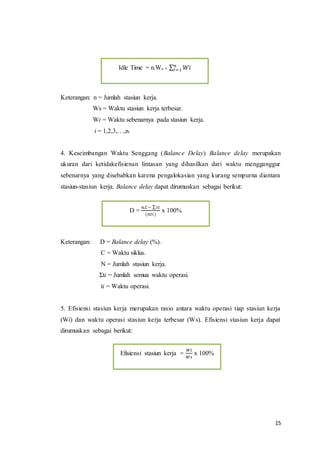 Laporan modul 4 Line Balancing | DOCX
