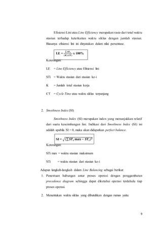 Laporan modul 4 Line Balancing | DOCX