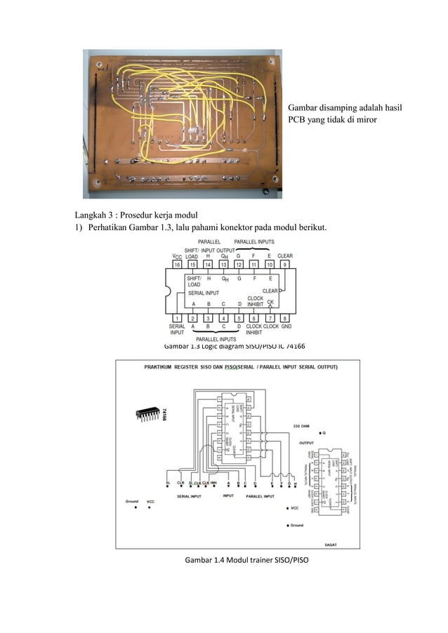 Laporan modul praktikum elektronika digital | PDF