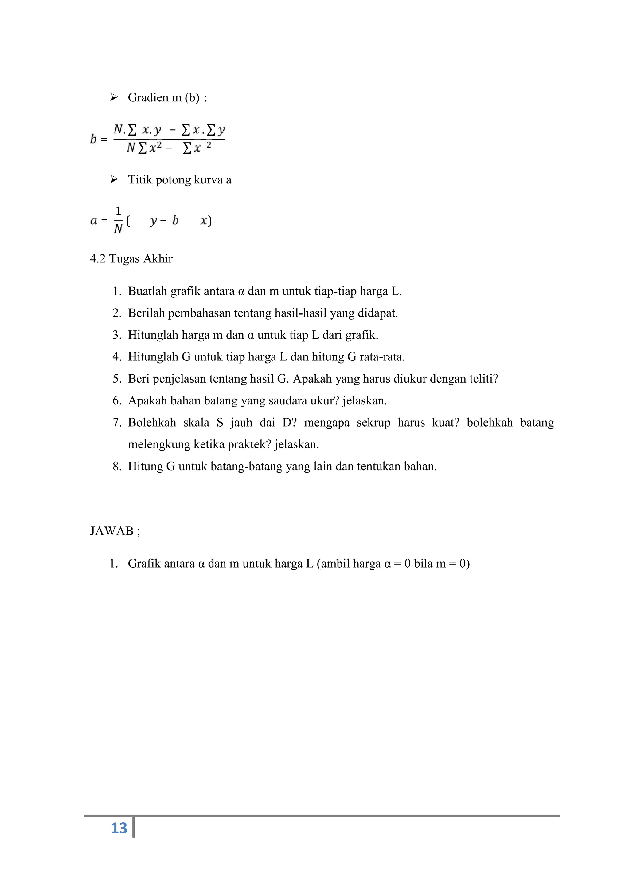 Laporan modulus puntir | PDF