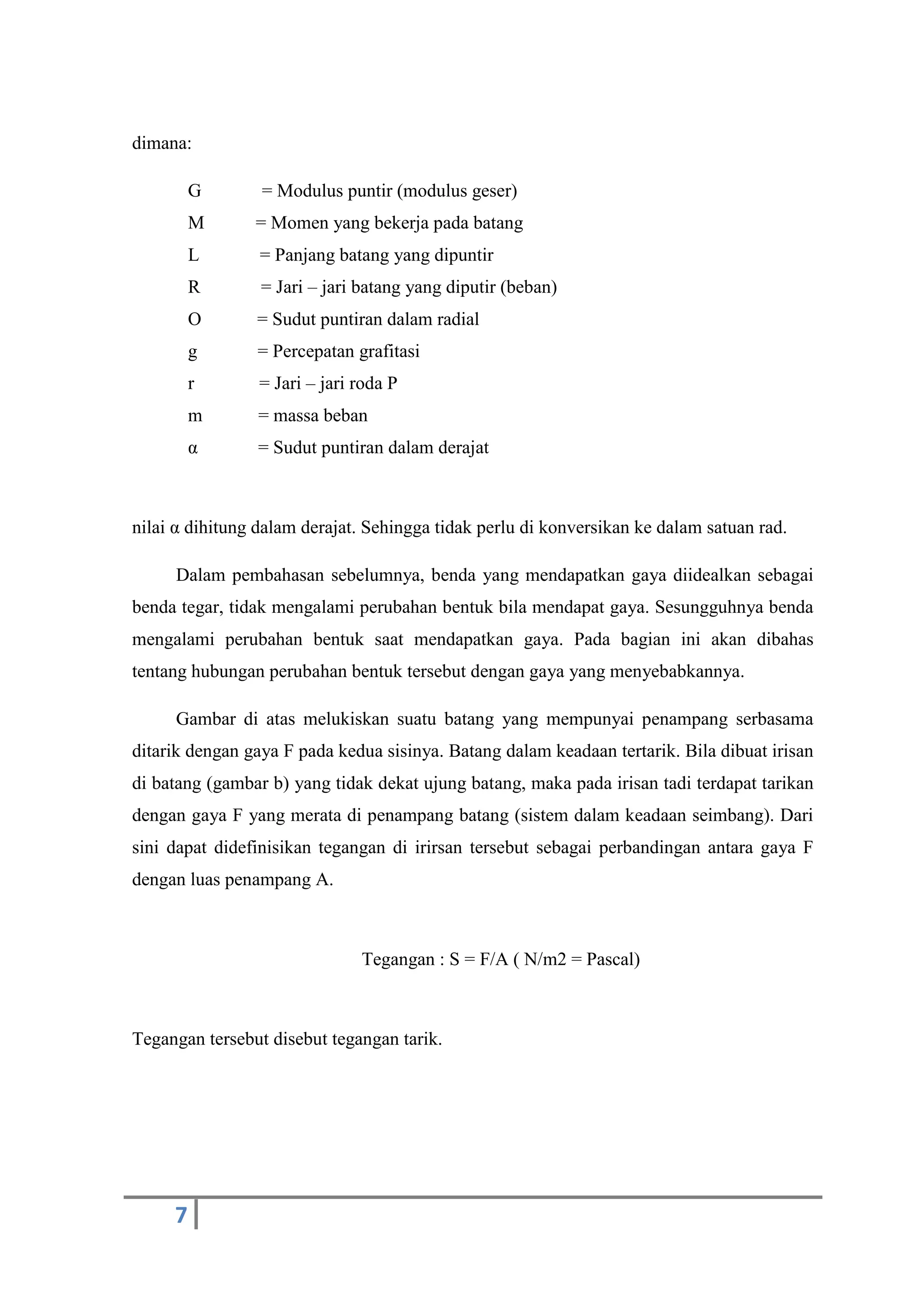 Laporan modulus puntir | PDF