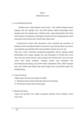 Laporan modulus puntir | PDF