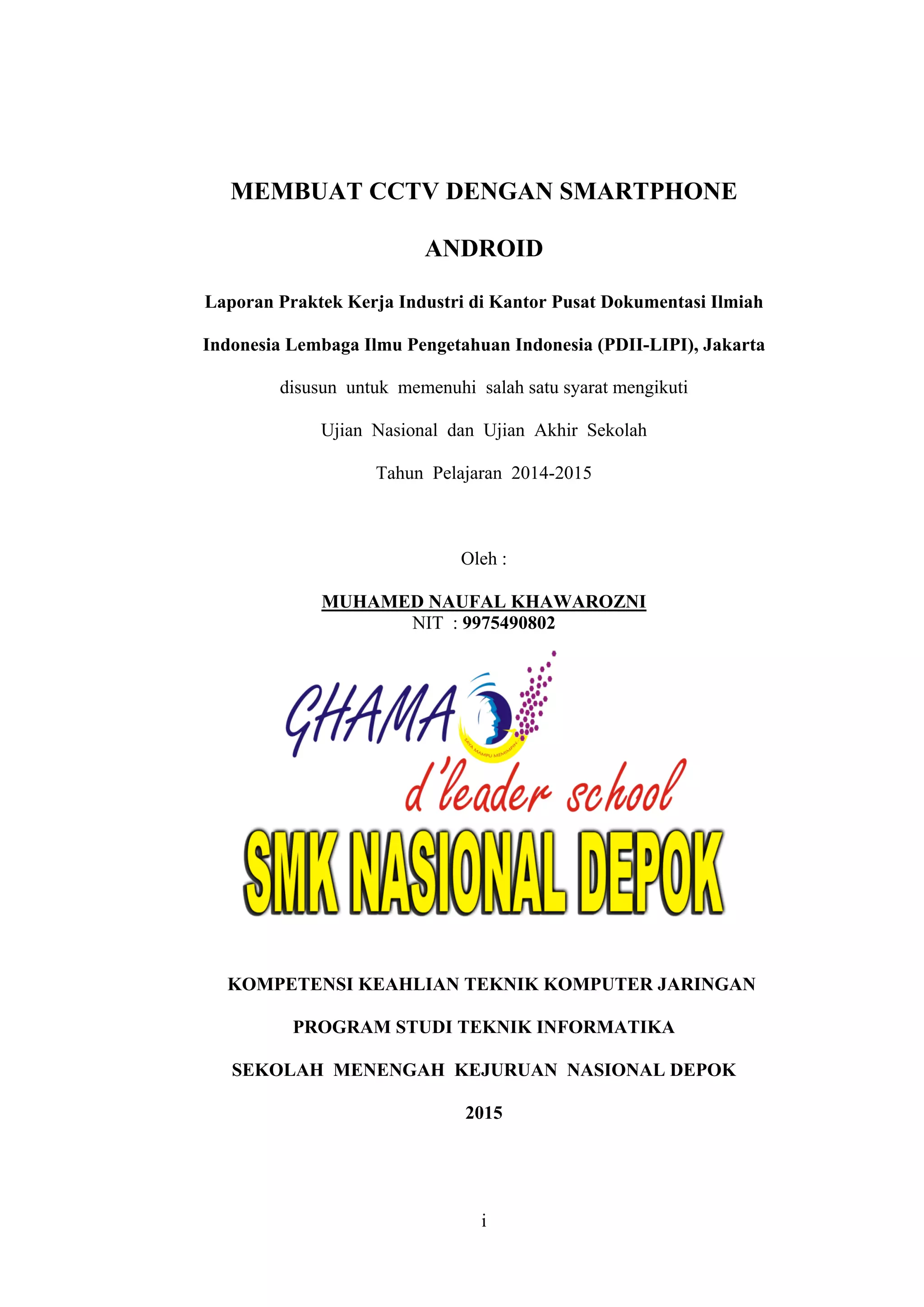 Laporan PKL / Prakerin SMK Nasional Depok | PDF