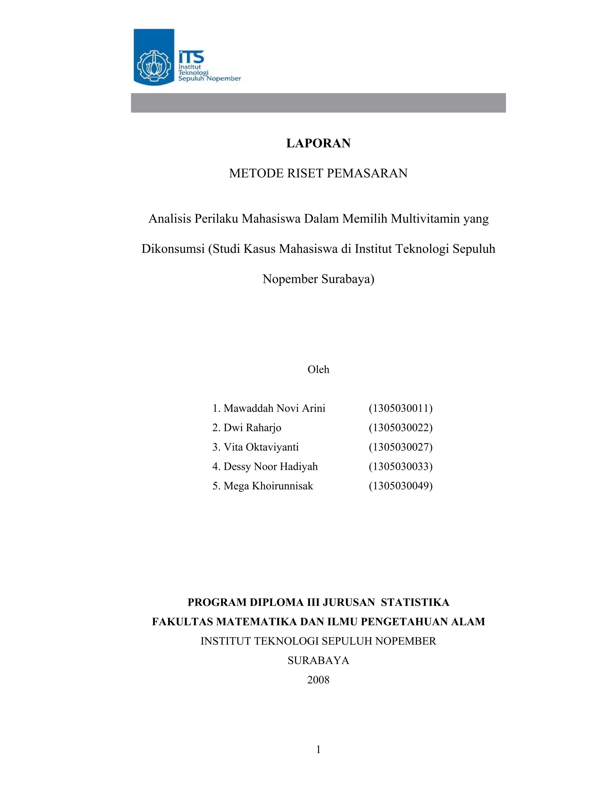 Laporan Multivitamin | PDF