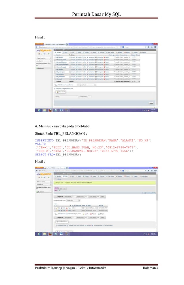 Laporan my sql | PDF