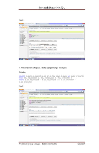 Laporan my sql | PDF