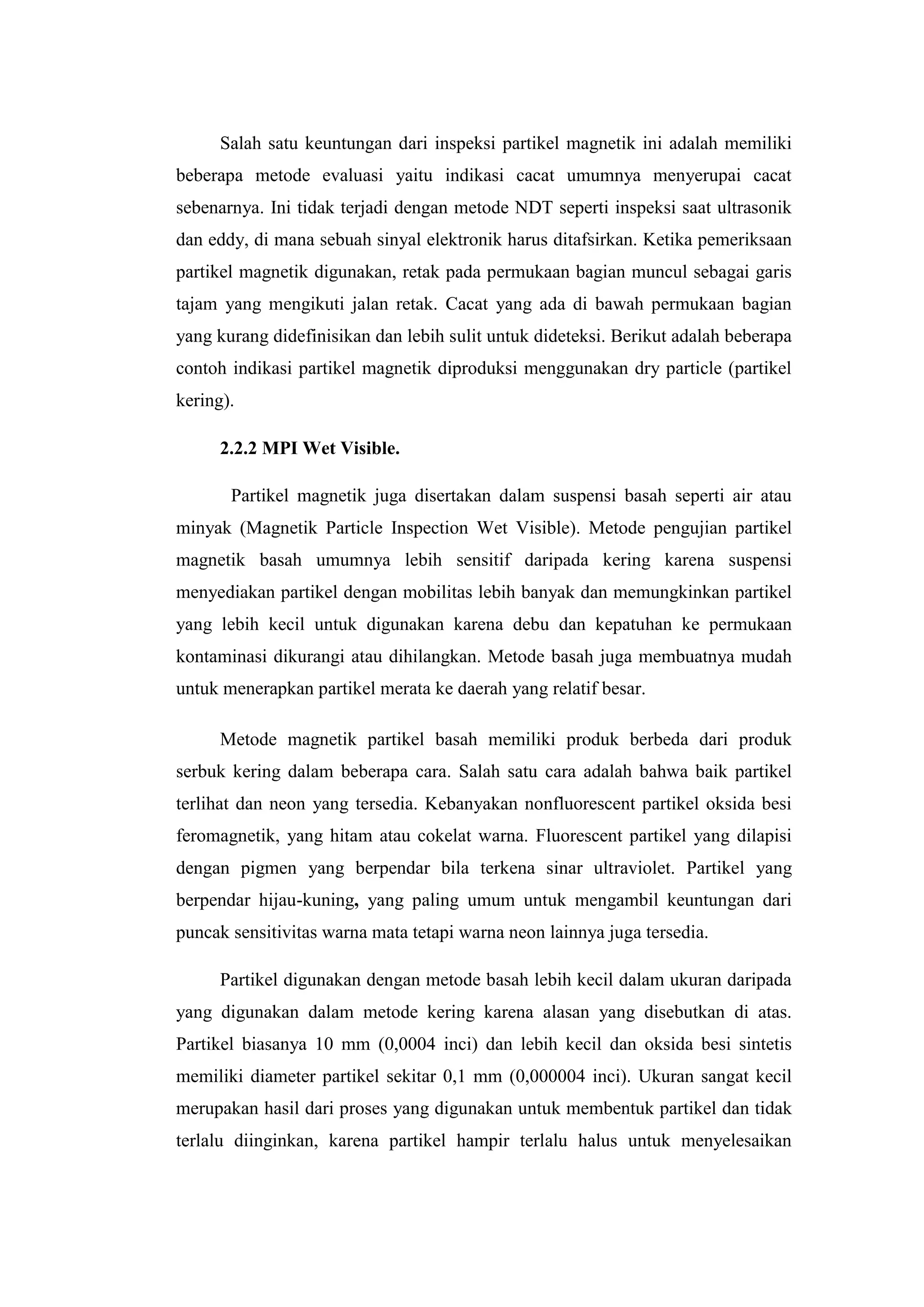 Laporan NDT, magnetic particle inspection (mpi) | PDF