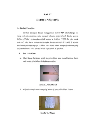Laporan NDT, magnetic particle inspection (mpi) | PDF