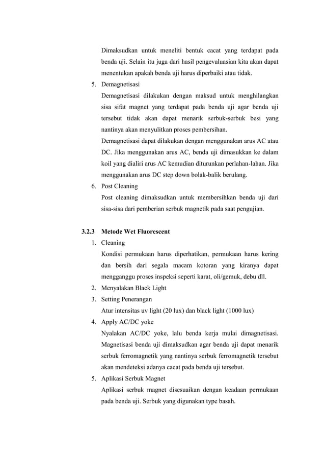 Laporan NDT, magnetic particle inspection (mpi) | PDF Laporan NDT, magnetic particle inspection (mpi) | PDF