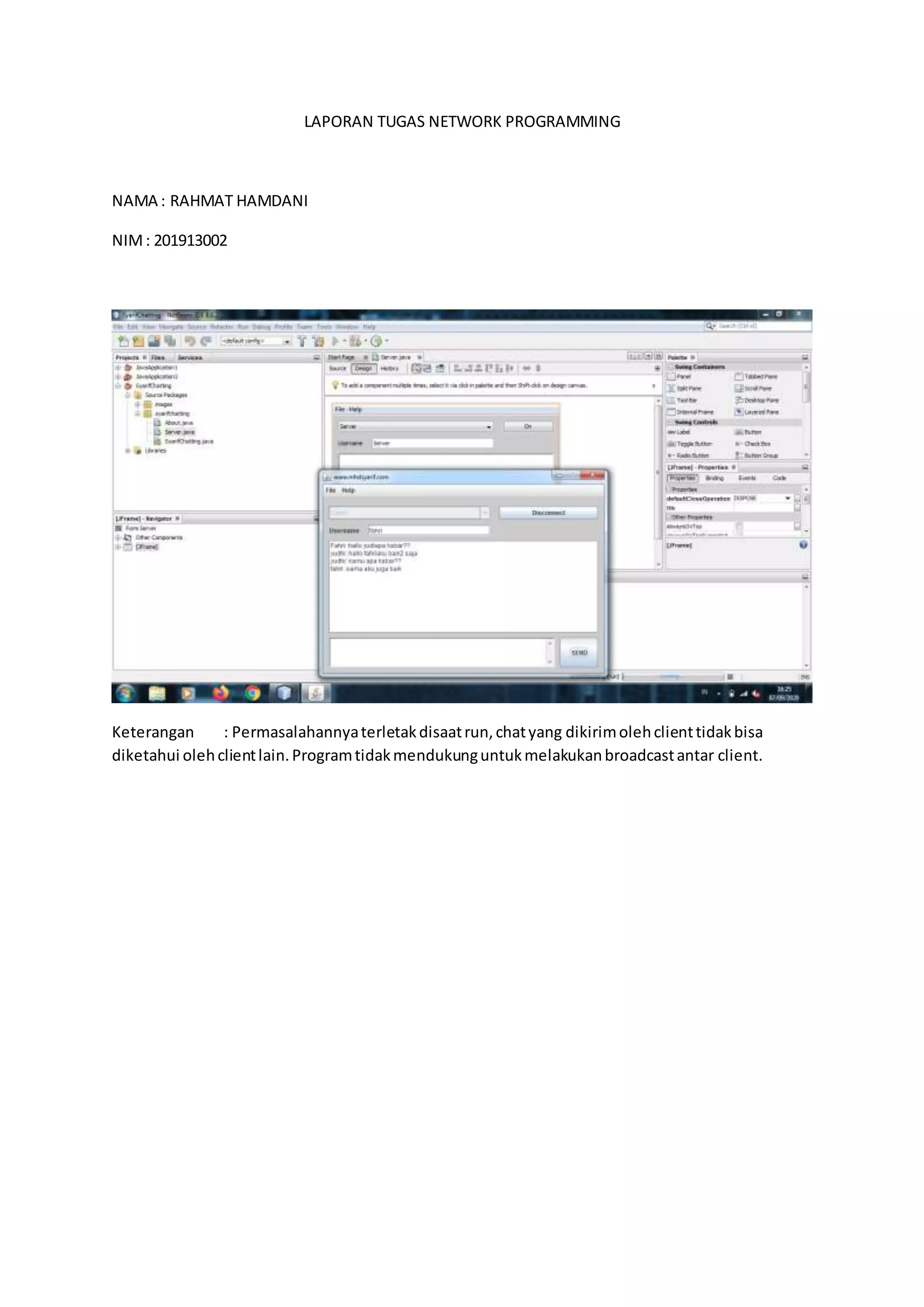 Laporan tugas network programming | PDF