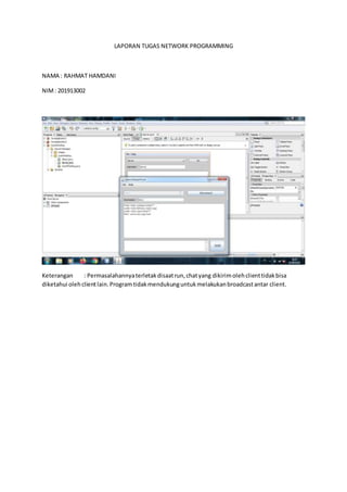 Laporan tugas network programming | PDF