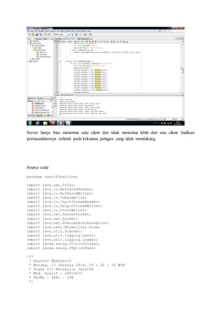 Laporan tugas network programming | PDF