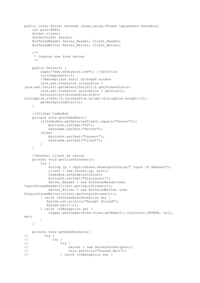 Laporan tugas network programming | PDF