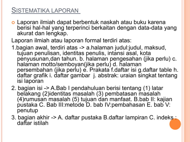 Laporan (nina & mara) | PPTX