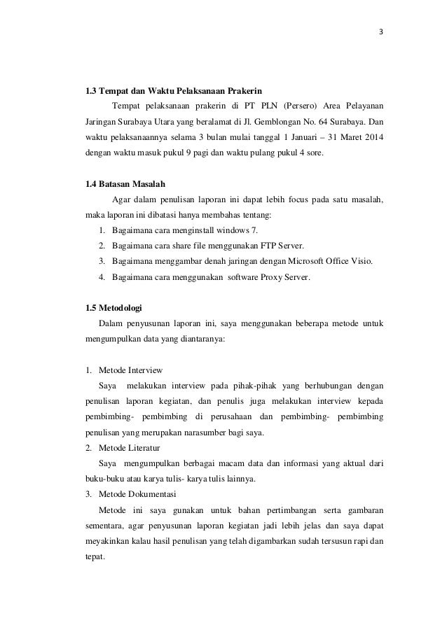 Contoh Rumusan Masalah Laporan Prakerin Isaac Lawrence - Riset