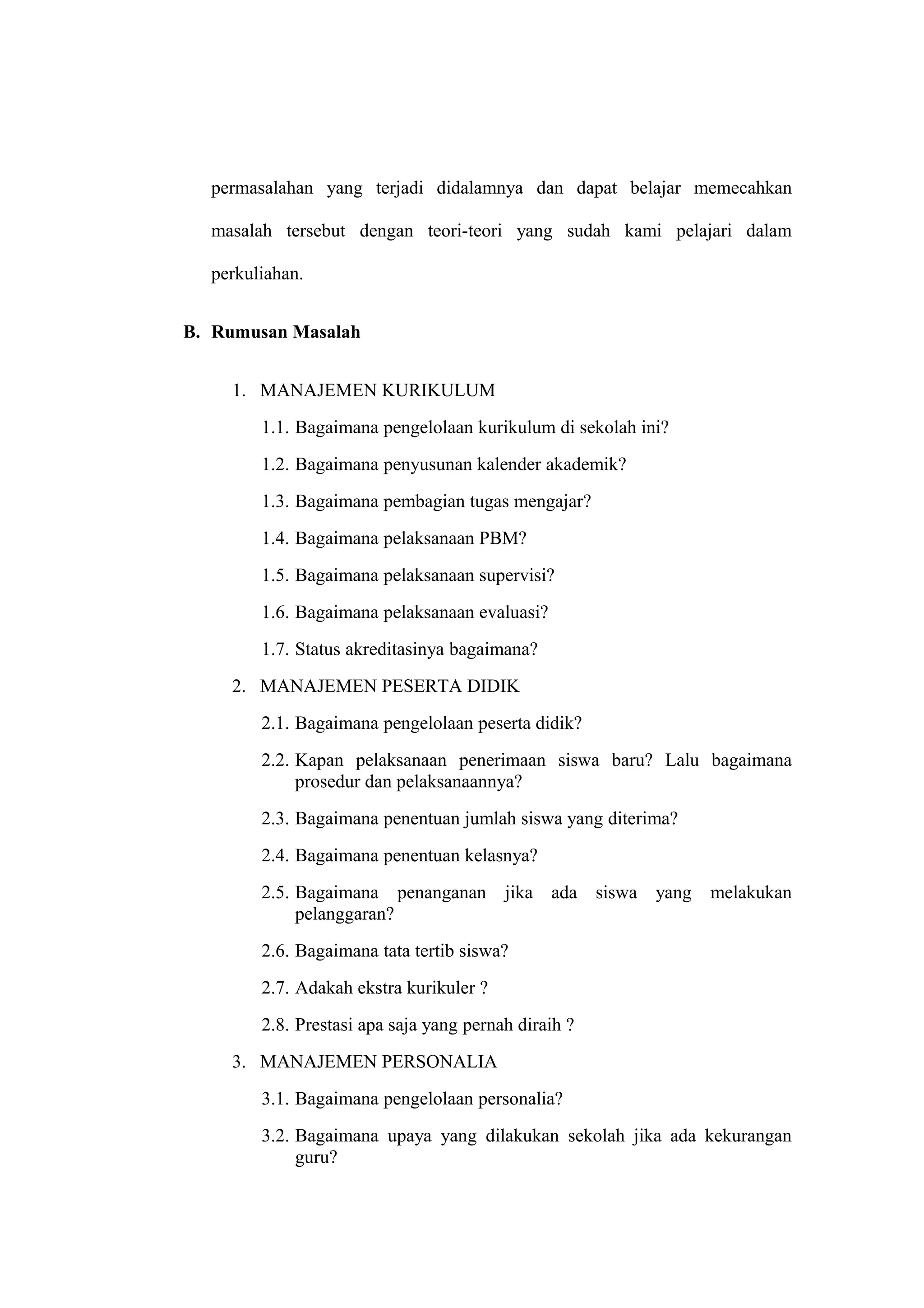 Laporan observasi | DOC