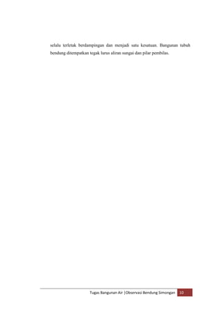 Laporan observasi bendung simongan | PDF