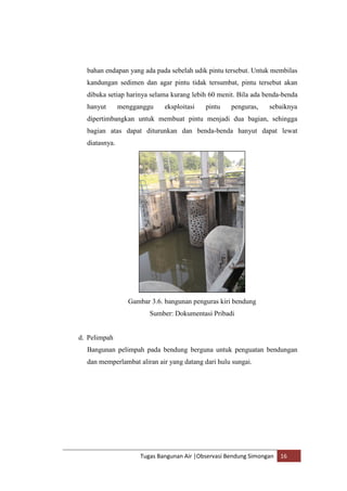 Laporan observasi bendung simongan | PDF
