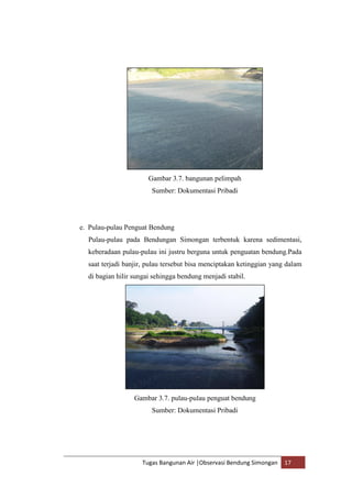 Laporan observasi bendung simongan | PDF