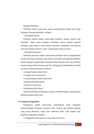 Laporan observasi bendung simongan | PDF