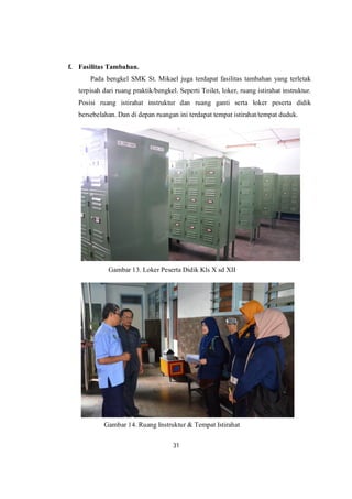 Laporan observasi lab bengkel smk mikael dan smkn 6 yogyakarta | PDF